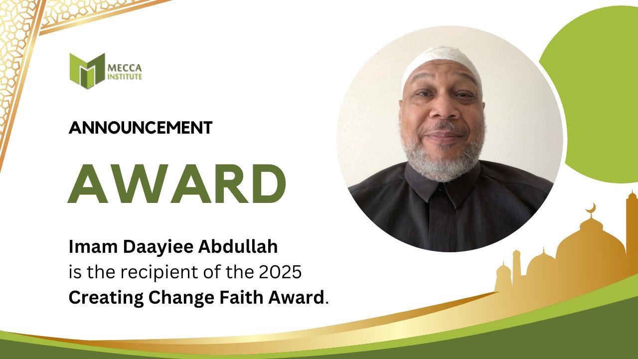 Imam Daayiee Abdullah Wins an Award for LGBTQ Service - MECCA Institute